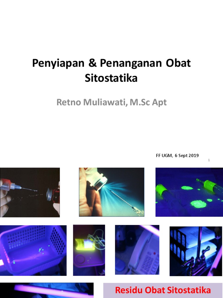 Penyiapan & Penanganan Obat Sitostatika PDF | PDF | Health Care ...