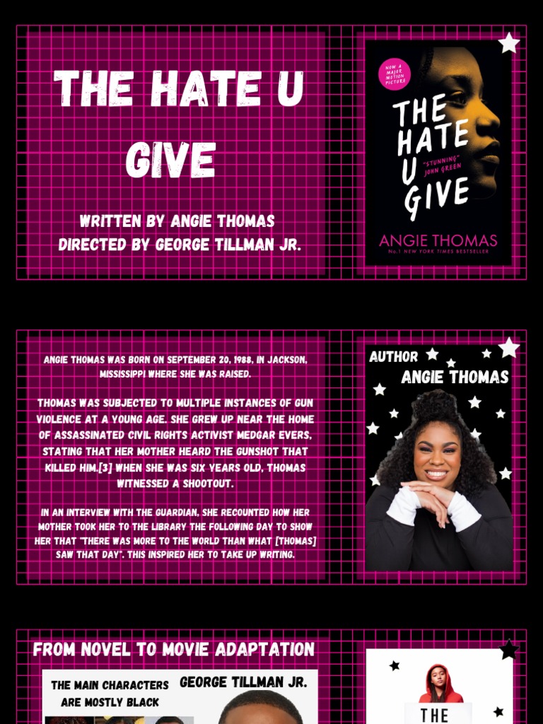 The Hate U Give Presentation | PDF