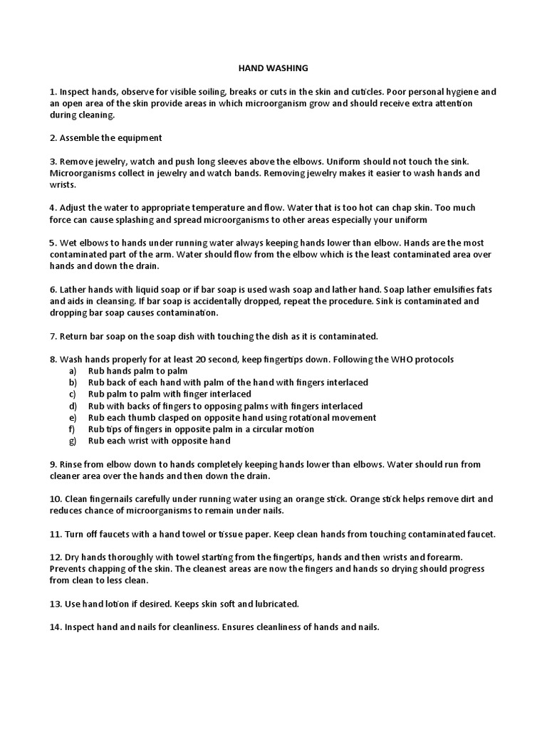 Retdem Handwashing and Gloving Script | PDF