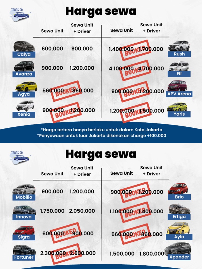 Sewa Mobil Lebaran | PDF