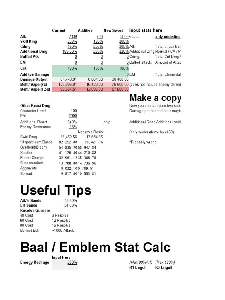 Basic B - Damage Calc | PDF
