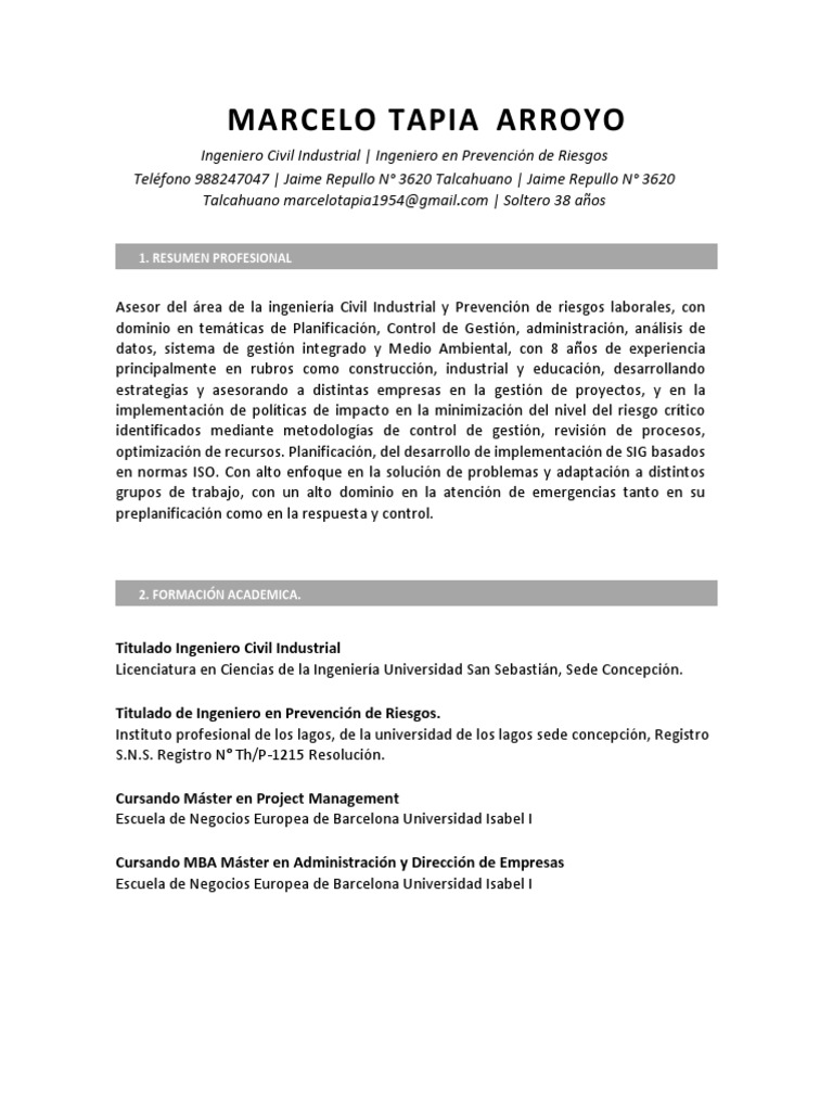 CV MARCELO TAPIA 2023.pdf | PDF