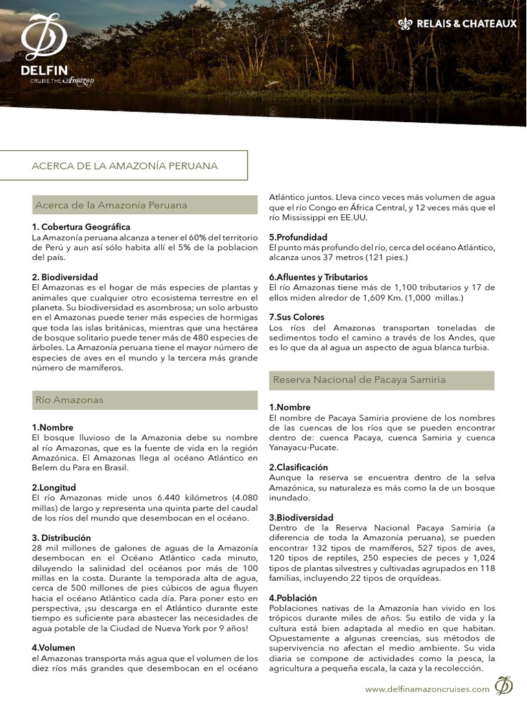Acerca de La Amazonía Peruana | PDF | río Amazonas | Río