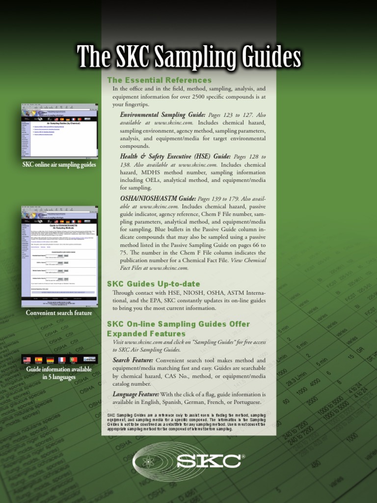 122-127 SKC Environmental Sampling Guide | PDF | Chemical Compounds | Chemical Substances