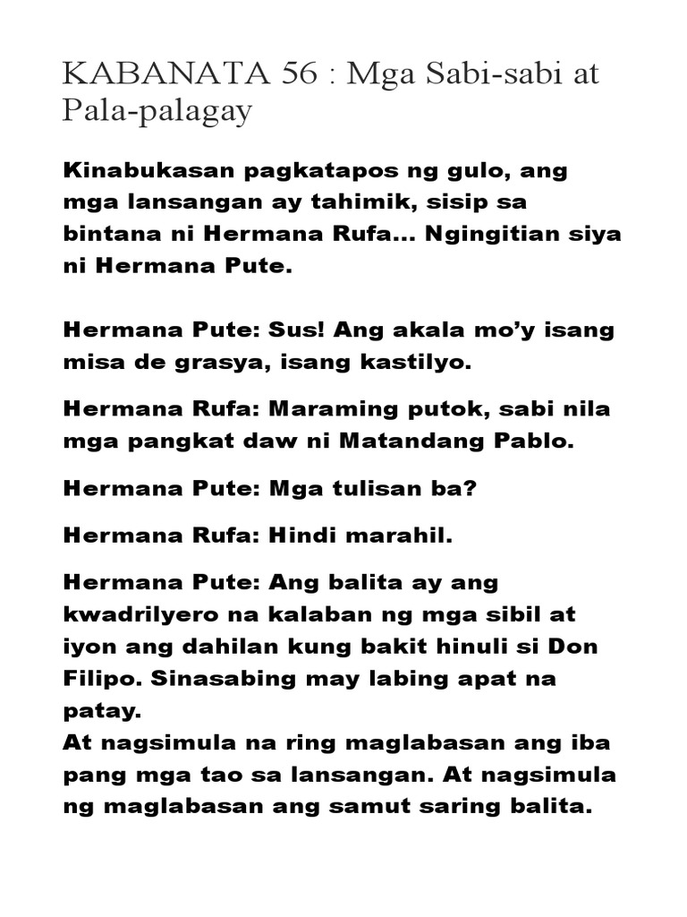 Kabanata 56 | PDF
