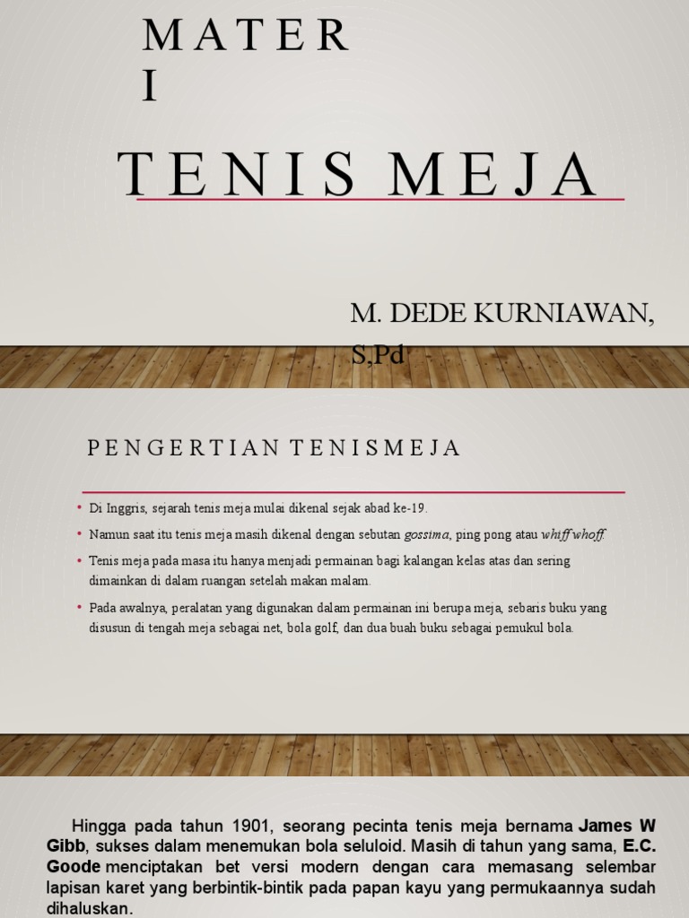 Tenis Meja | PDF