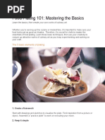 Guidelines For Plating Food | PDF | Garnish (Food) | Sauce