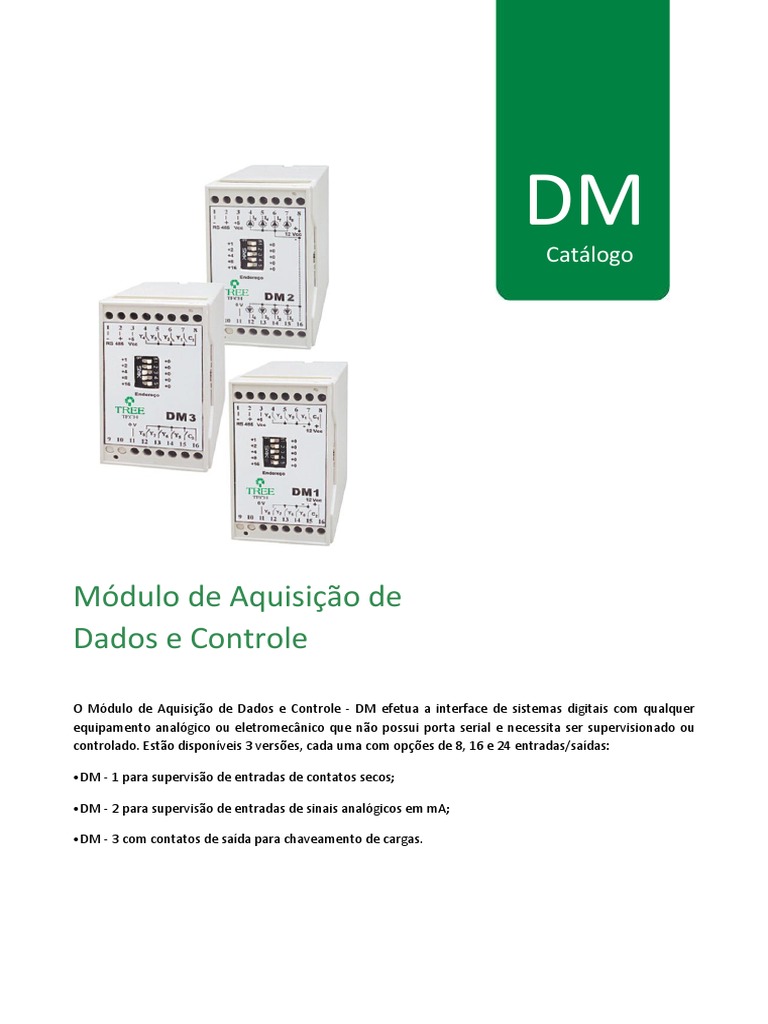 Módulo DM: Aquisição de Dados e Controle | PDF | Fonte de energia ...