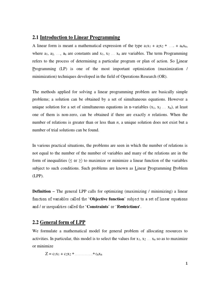 Linear Programming Note PDF | PDF | Linear Programming | Mathematical ... Linear Programming Note PDF | PDF | Linear Programming | Mathematical ...