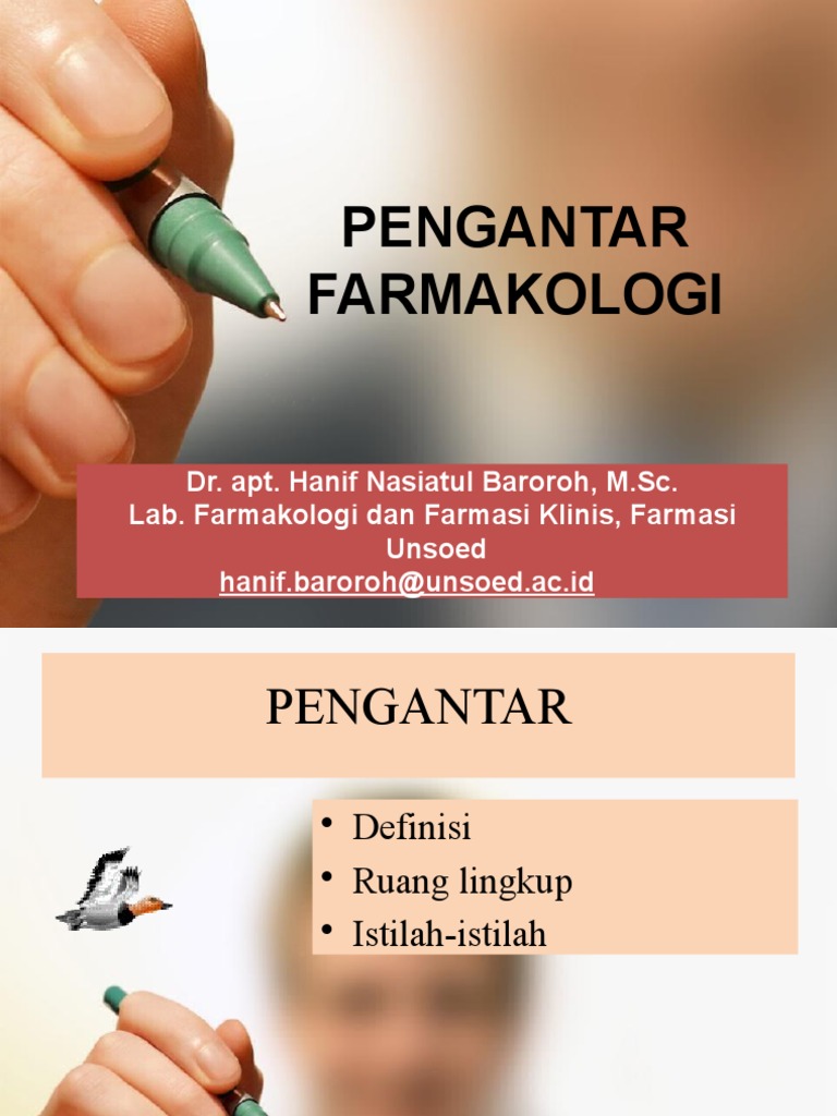 Farmakologi Farmasi Pengantar | PDF