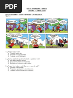 Guía 5 Partes de Un Cómic 4°b | PDF | Cómics