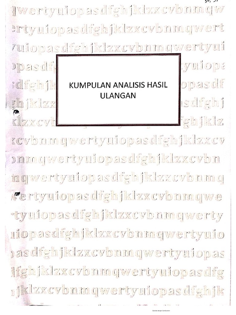 57 Dokumen Analisis Hasil Belajar Siswa No Bukti 68 | PDF