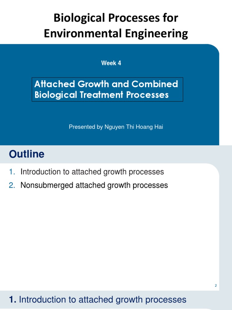 W4 - Attached Growth PDF | Download Free PDF | Sewage Treatment ...