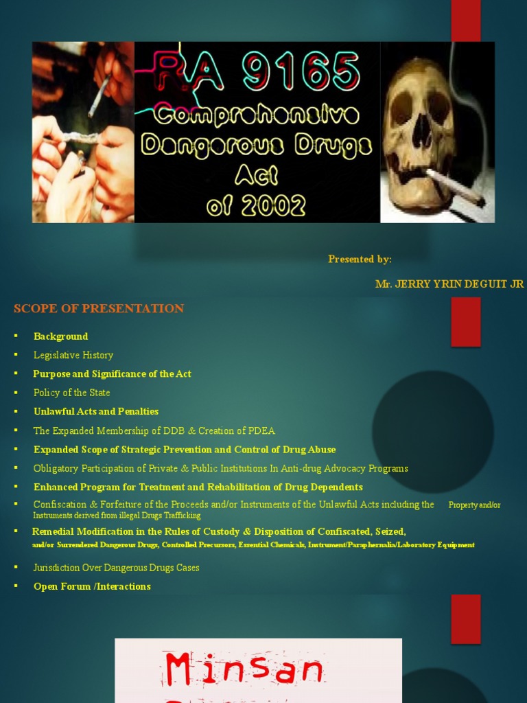 RA 9165 Comprehensive Drugs Act of 2002 | PDF | Prohibition Of Drugs | Asset Forfeiture