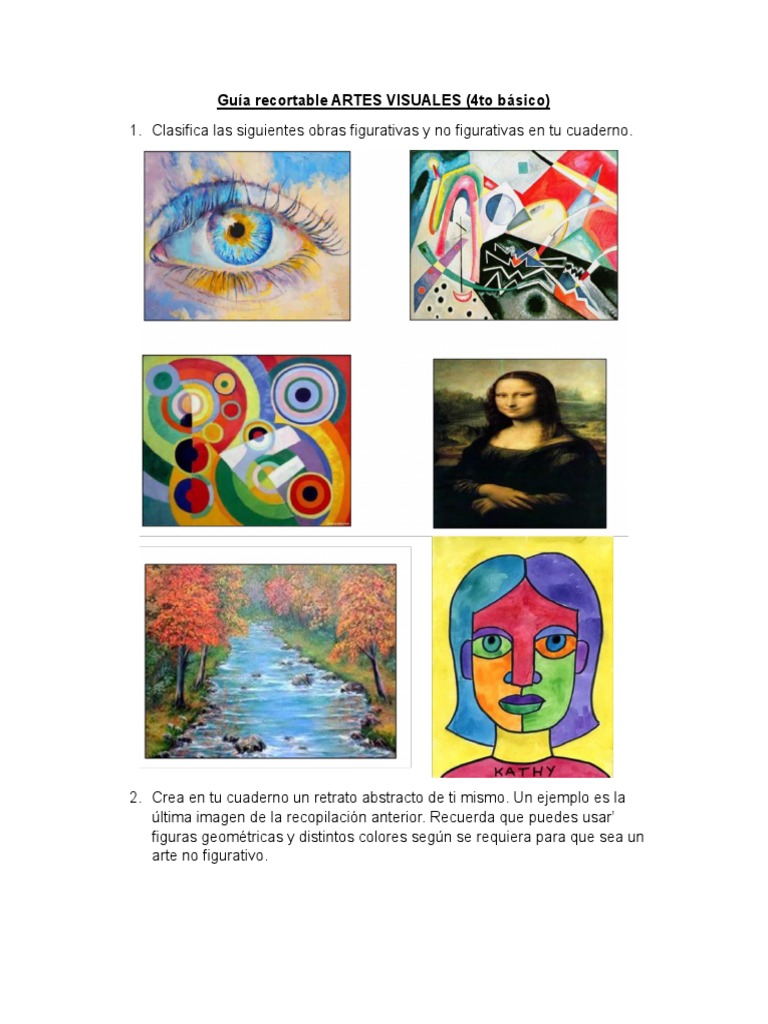 Guía recortable ARTES VISUALES | PDF