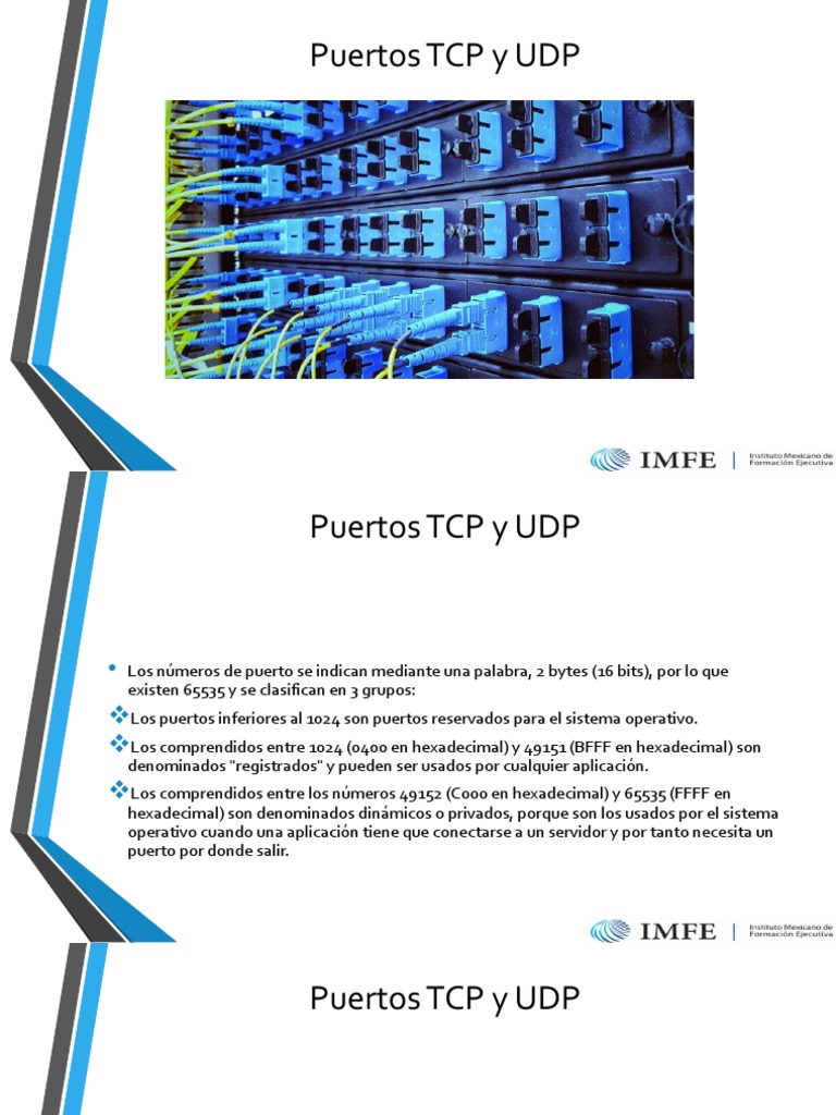4.-Puertos TCP y UDP | Descargar gratis PDF | Protocolo de Control de Transmisión | Protocolos ...