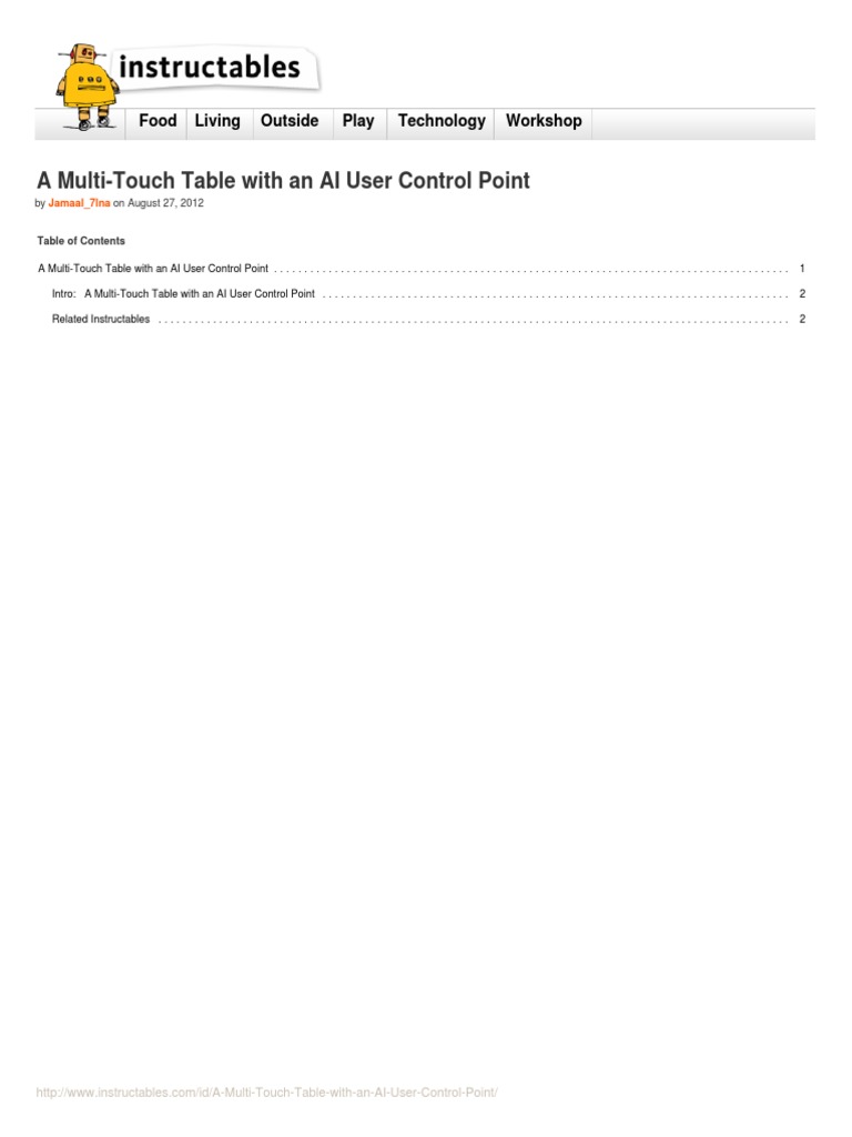 AI-Enhanced Multi-Touch Table Design | PDF | Touchscreen | Artificial ...