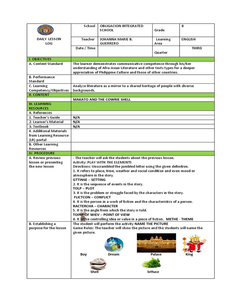 Lesson Plan in English | PDF | Learning | Cognition