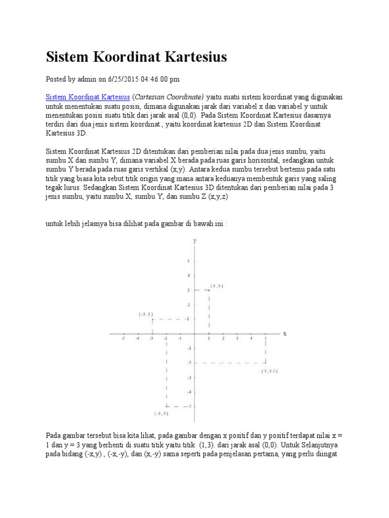 Sistem Koordinat | PDF