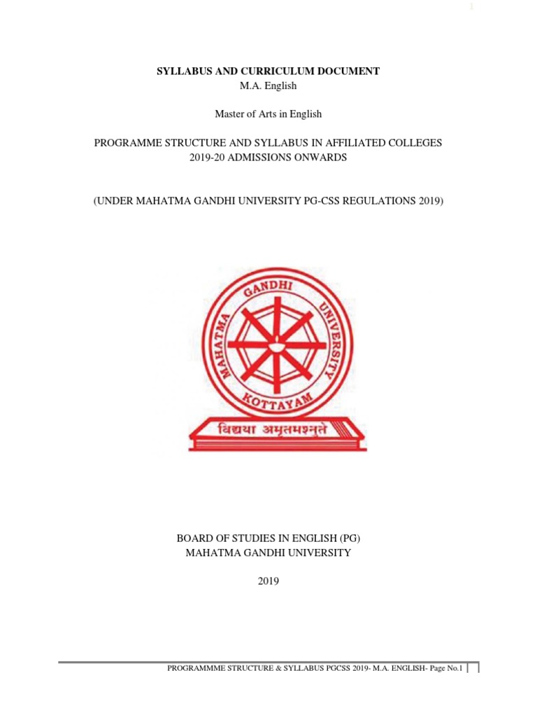 PG CSS 2019 English Syllabus New Final 4 | PDF | Linguistics | William Shakespeare