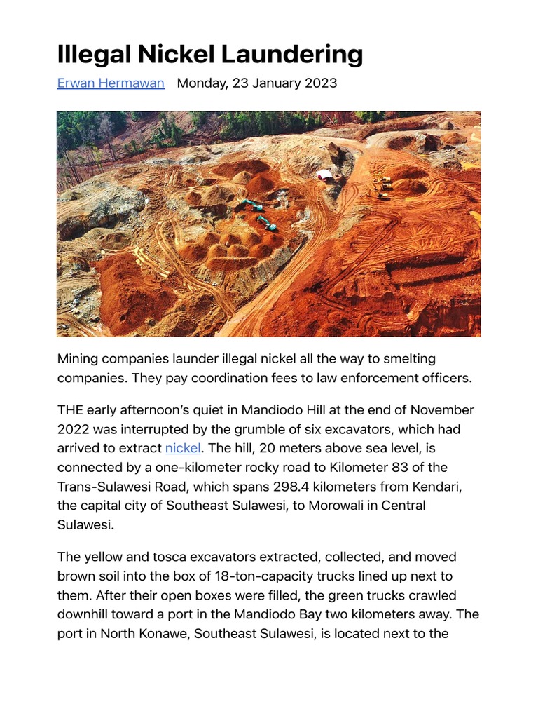 Illegal Nickel Laundering - Cover Story - Magz - Tempo.co | PDF ...