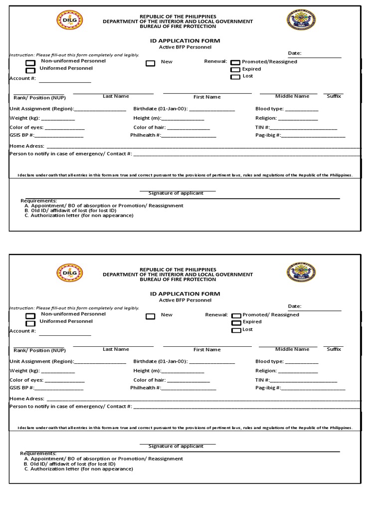 ID Forms | PDF