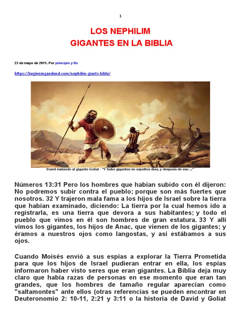 Los Nephilim | PDF | Nephilim | Jamón (Hijo De Noé)