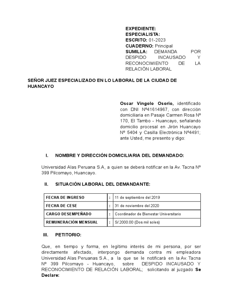 Final Demanda | PDF | Demanda judicial | Gobierno