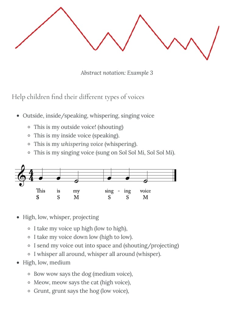 Exploring Children's Vocal Types | PDF