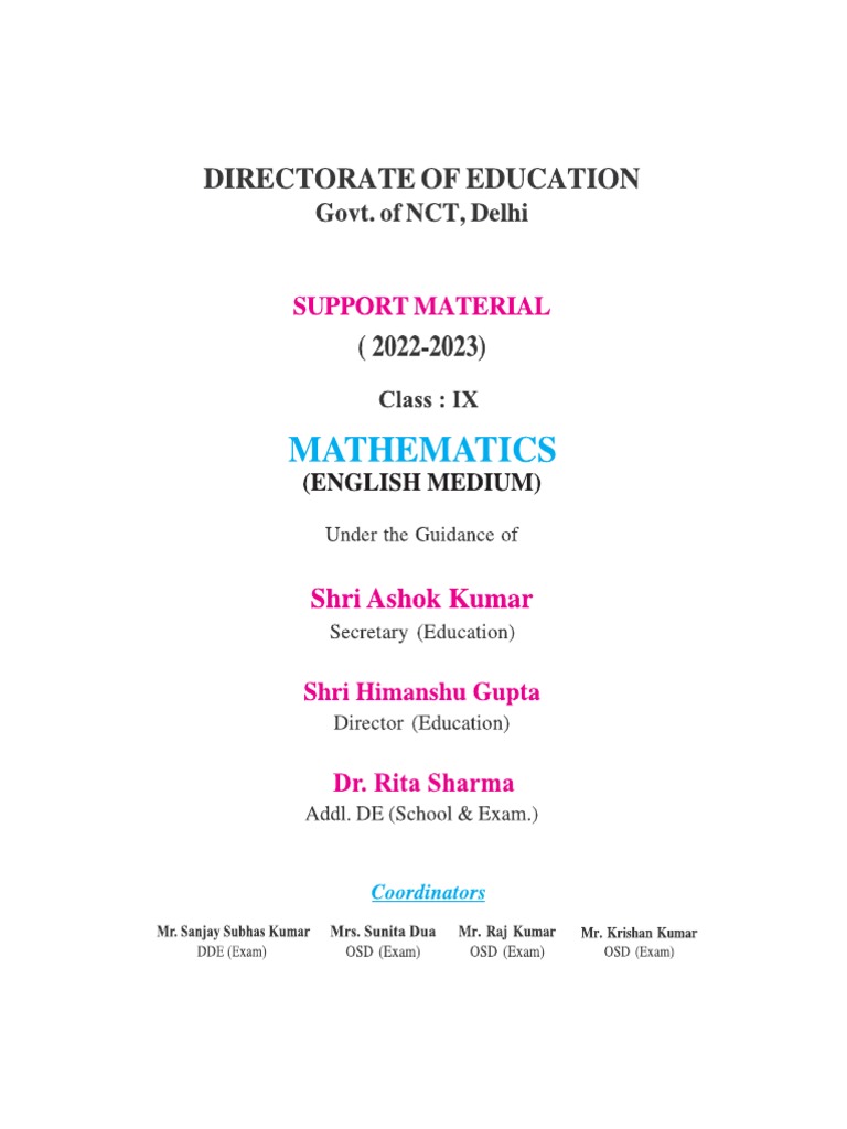 9 SM Math em 2022 23 PDF | PDF