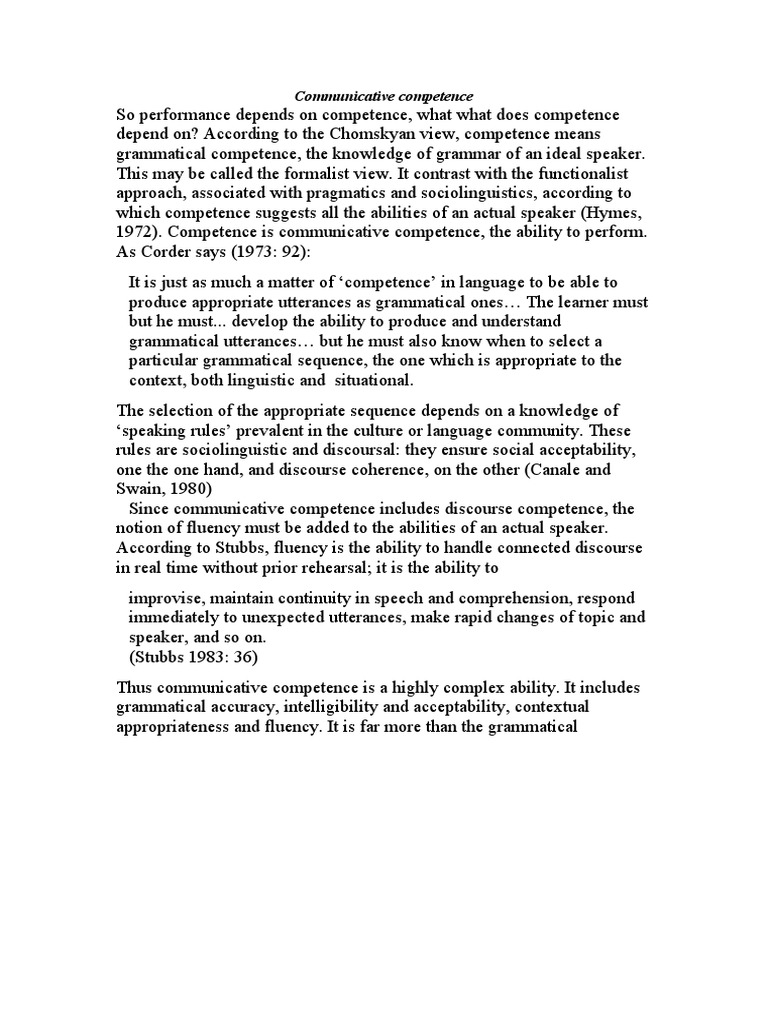 Lit Rev 3 - Communicative Competence | PDF | Foreign Language Studies