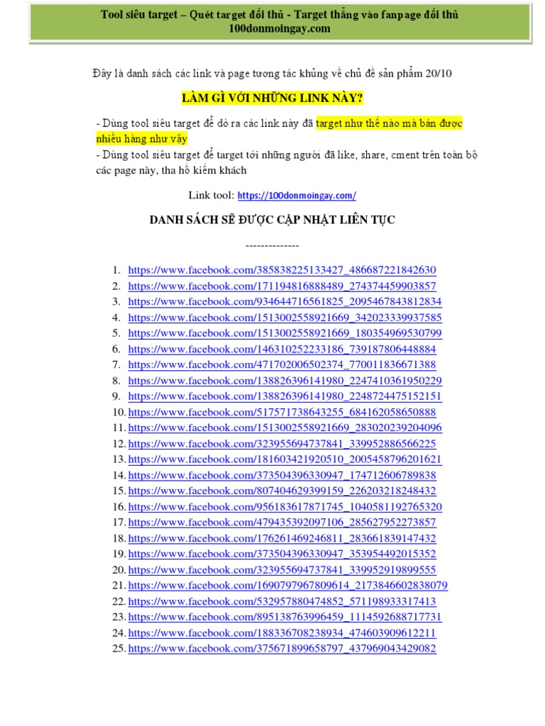 100 Link Content 20-10 | PDF