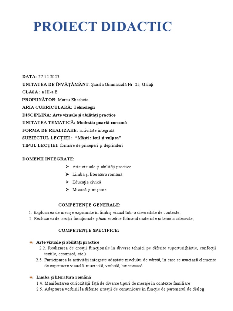 Proiect Avap Grad I | PDF