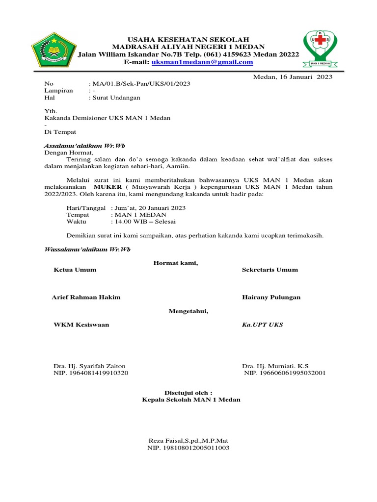 Surat Undangan Muker Demis 01 | PDF