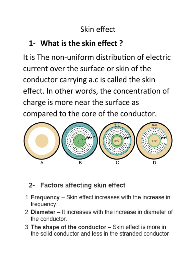 Skin Effect | PDF | Electrical Conductor | Electrical Resistance And ...