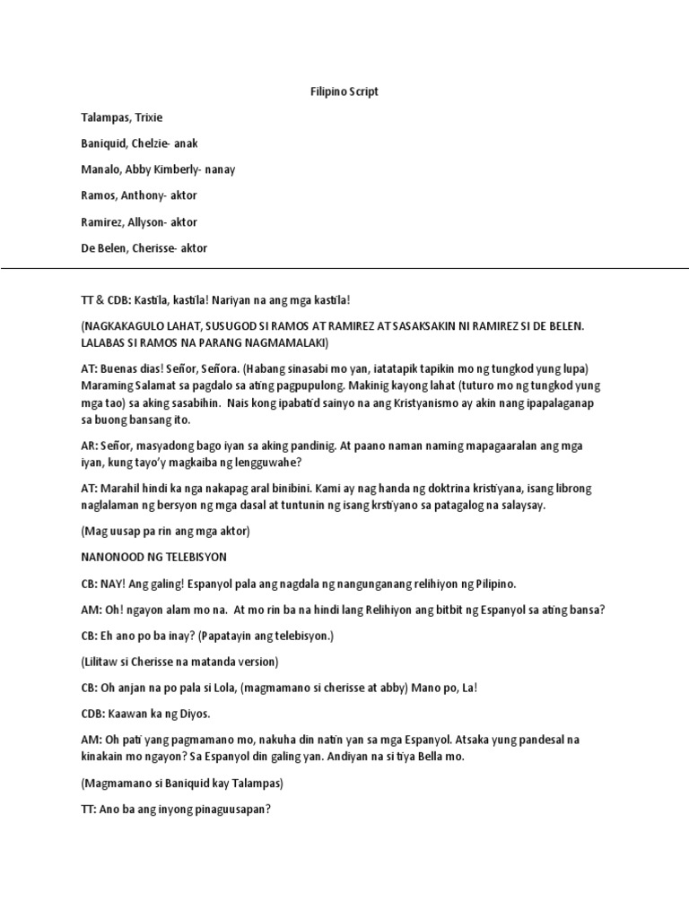 Filipino Script | PDF