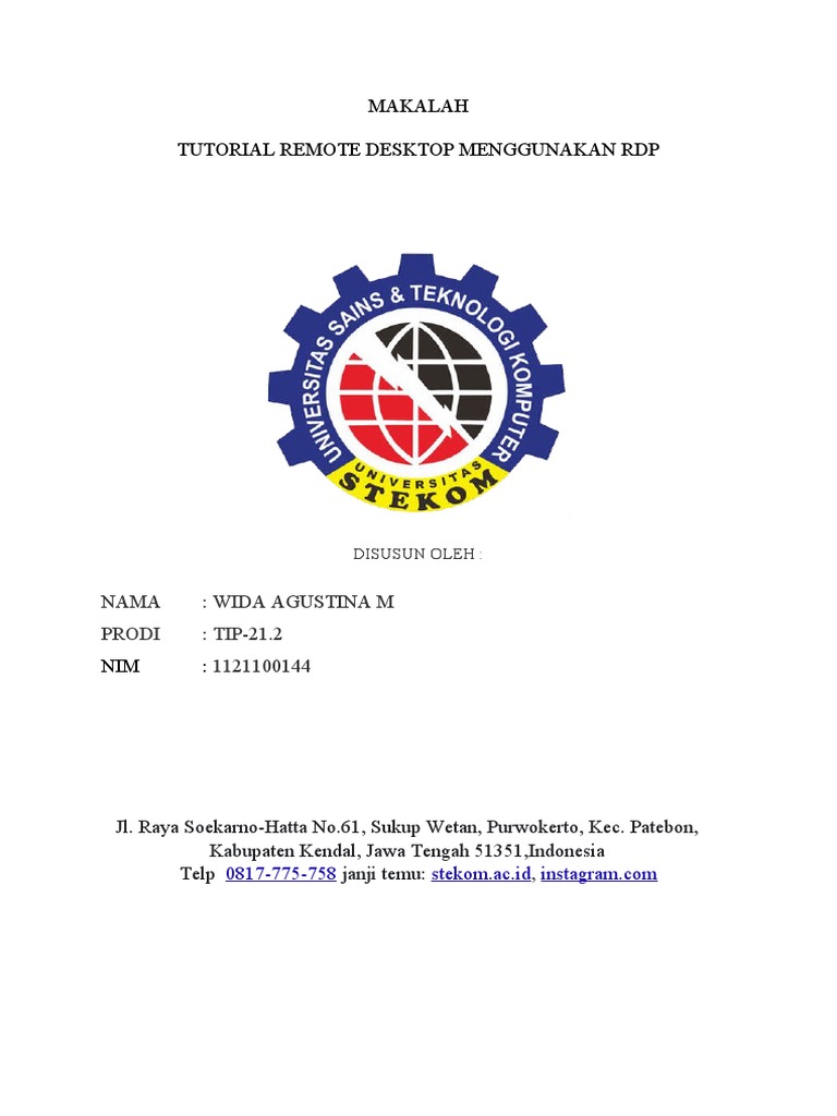 Tutorial RDP: Cara Menggunakan Remote Desktop | PDF