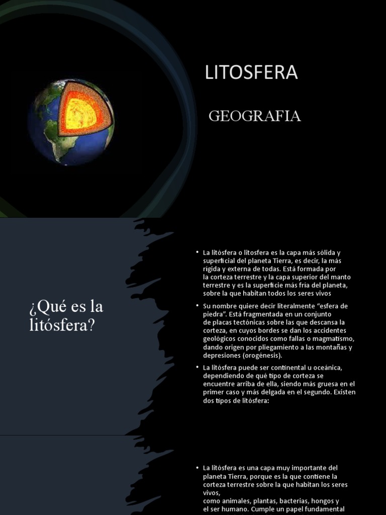 LITOSFERA | PDF | Placas tectónicas | Tierra