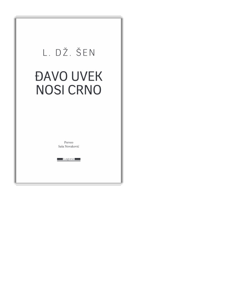 Đavo Uvek Nosi Crno PDF | PDF