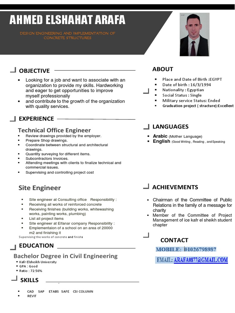 Civil Engineer (Site&technical Office) | PDF