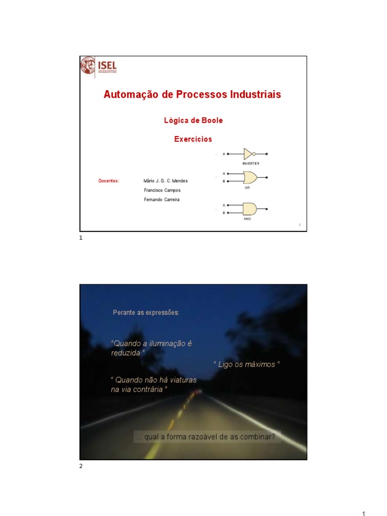 ISEL API Lógica Exercicios 2021 | PDF | Lógica matemática | Lógica