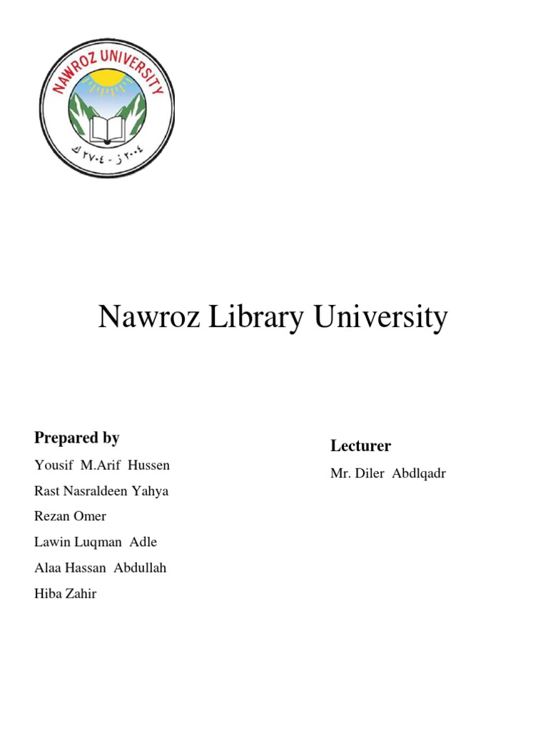 Nawroz Library University PDF | PDF | Libraries
