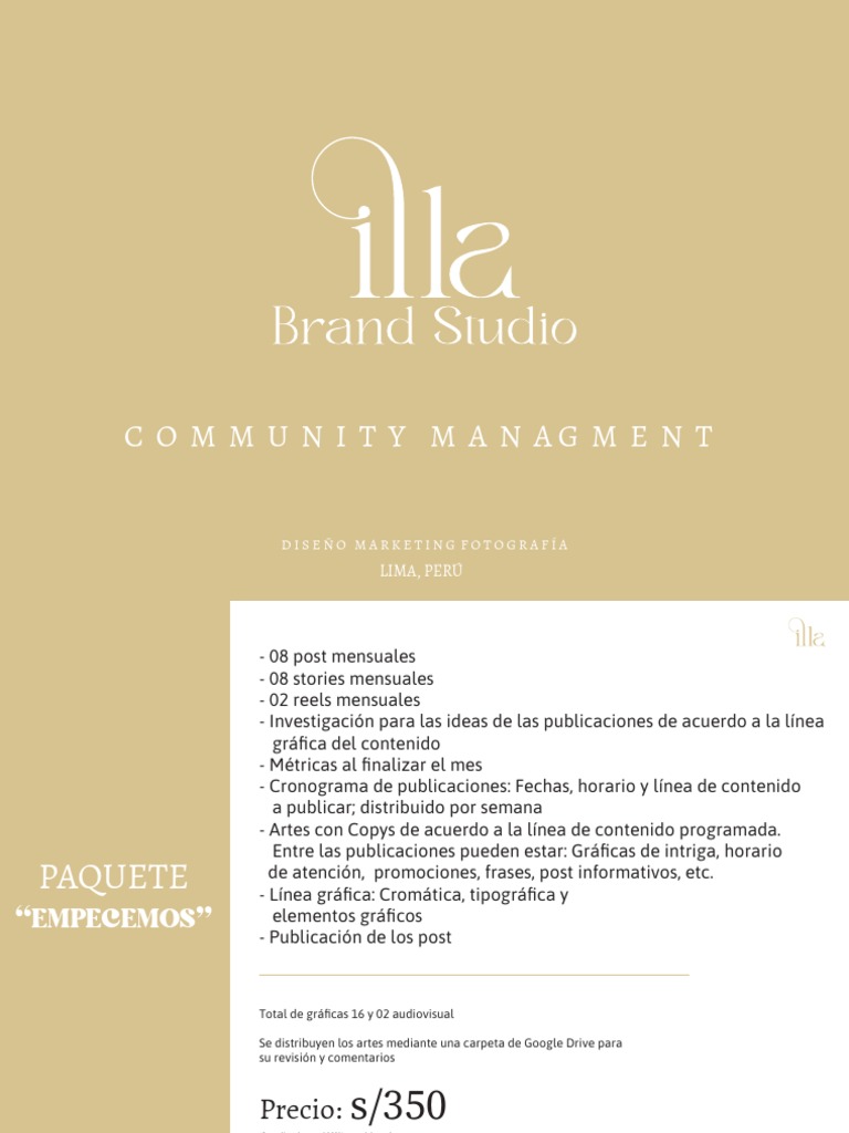 Community Managment - Illa Brand Studio | PDF | Marketing | Comunicación