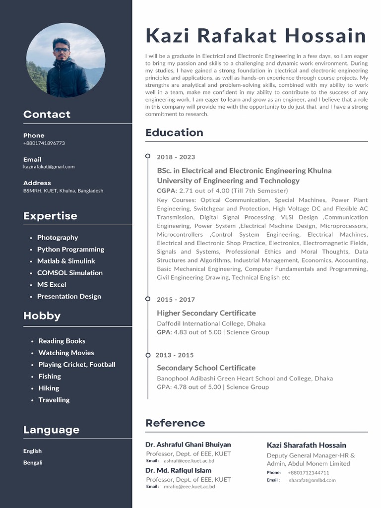 CV of Kazi Rafakat Hossain PDF | PDF