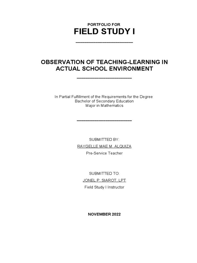 Field-Study-I-1-2.docx | PDF