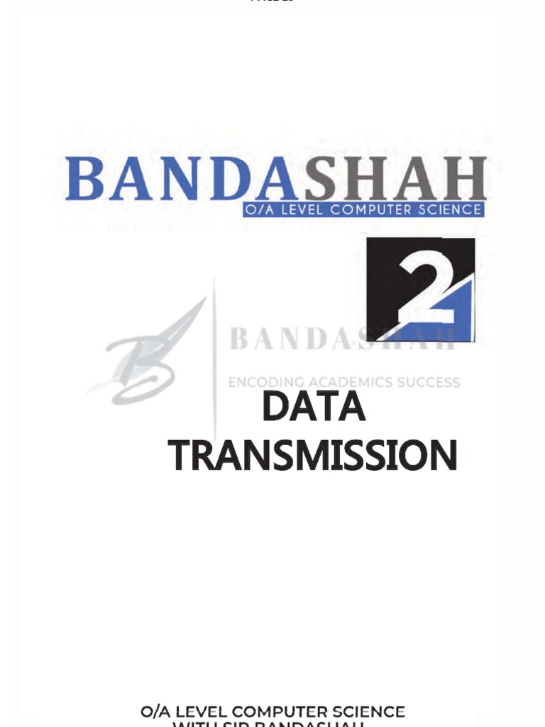 Chapter 2 Data Transmission | PDF | Encryption | Duplex (Telecommunications)