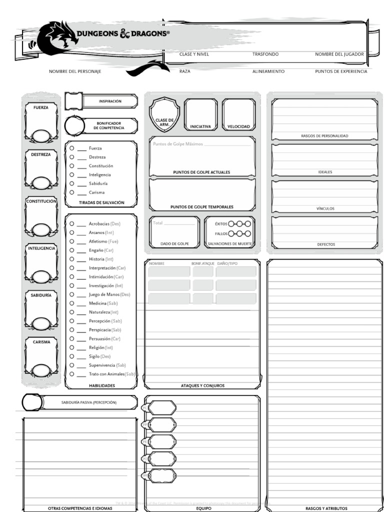 TM & © 2014 Wizards of The Coast LLC. Permission Is Granted To Photocopy This Document For ...