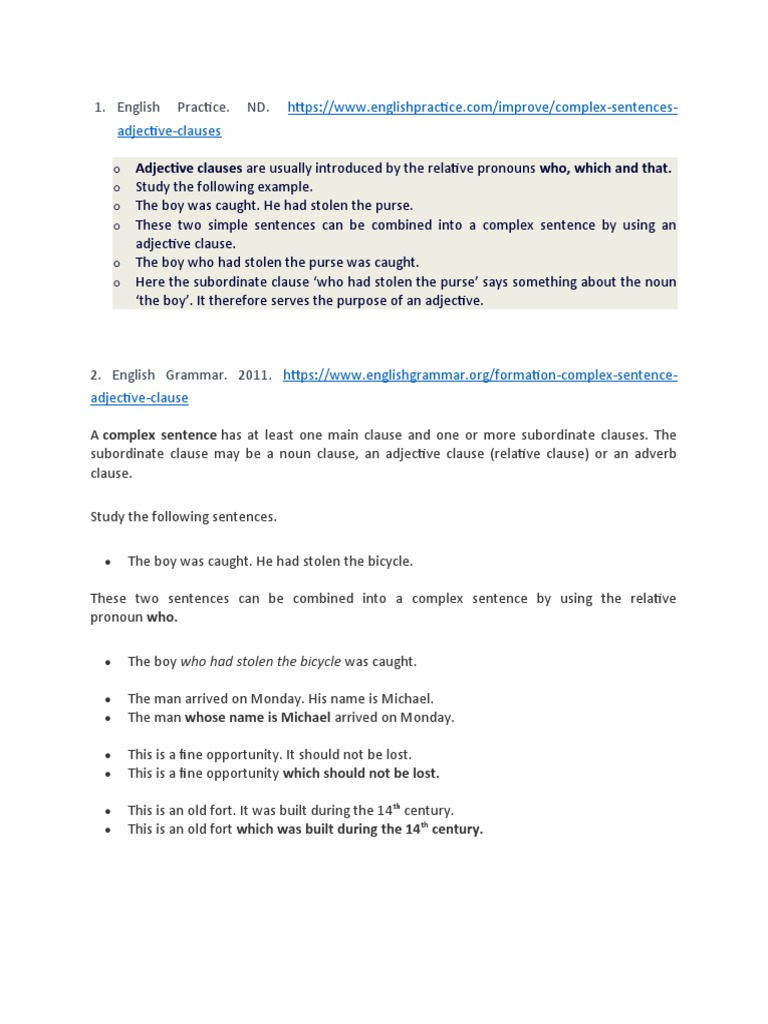 Referensi Clause and Complex Clause | PDF | Linguistic Morphology | Language Mechanics