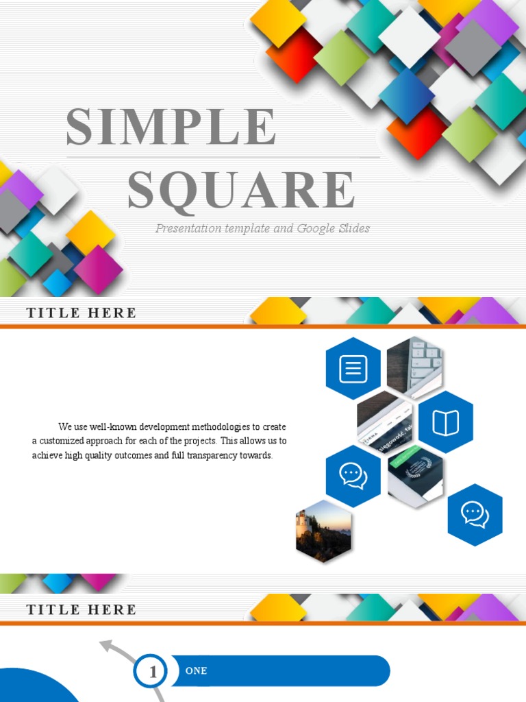 Simple Square Slides.pptx | PDF | Microsoft Power Point | Computing