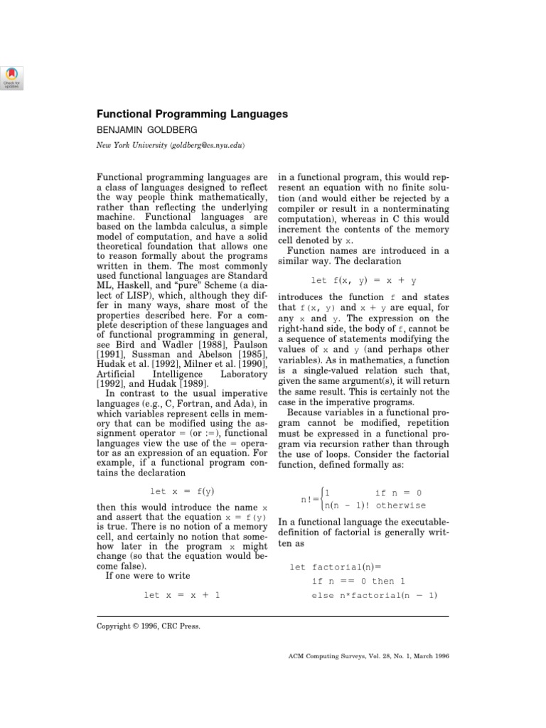 Function Programing Language | Download Free PDF | Functional Programming | Parameter (Computer ...